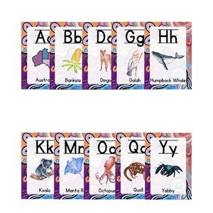 Alphabet Poster - Phonetic Handwriting | Australian Flora and Fauna ...