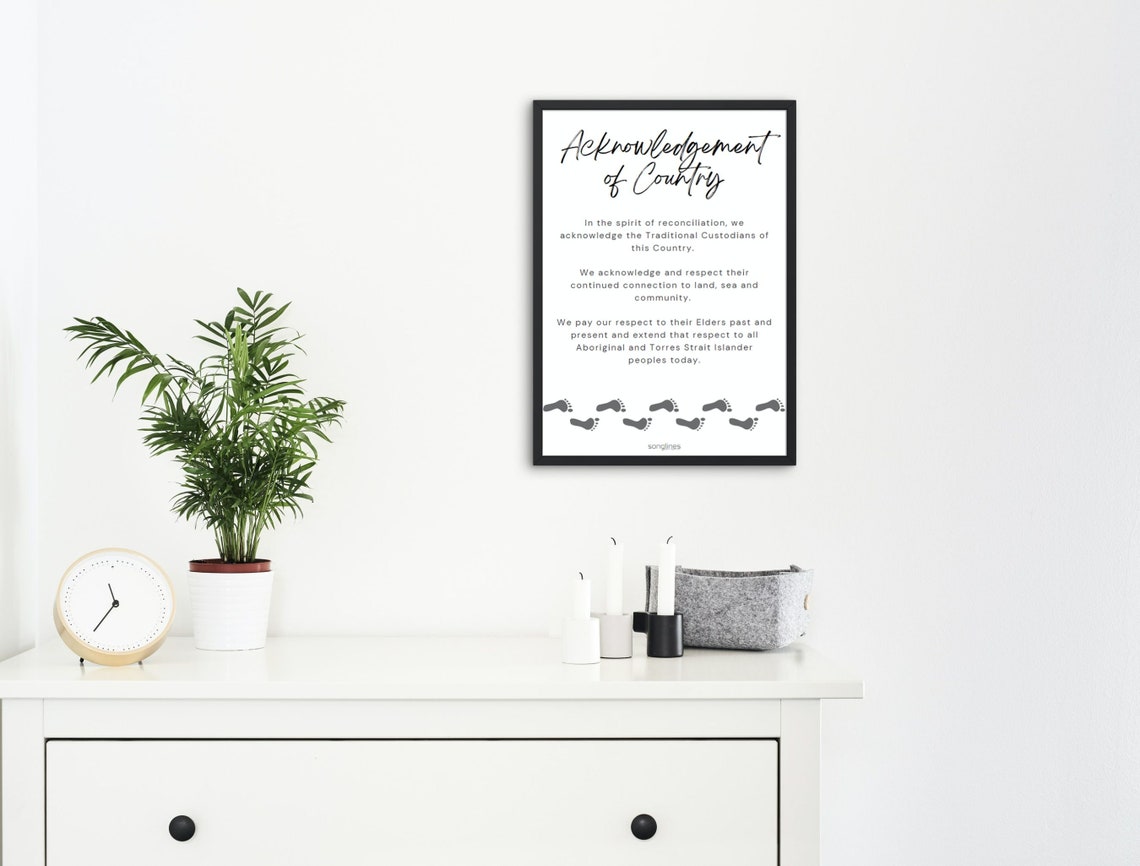 Acknowledgement of Country Footprints Authentic Aboriginal - Etsy