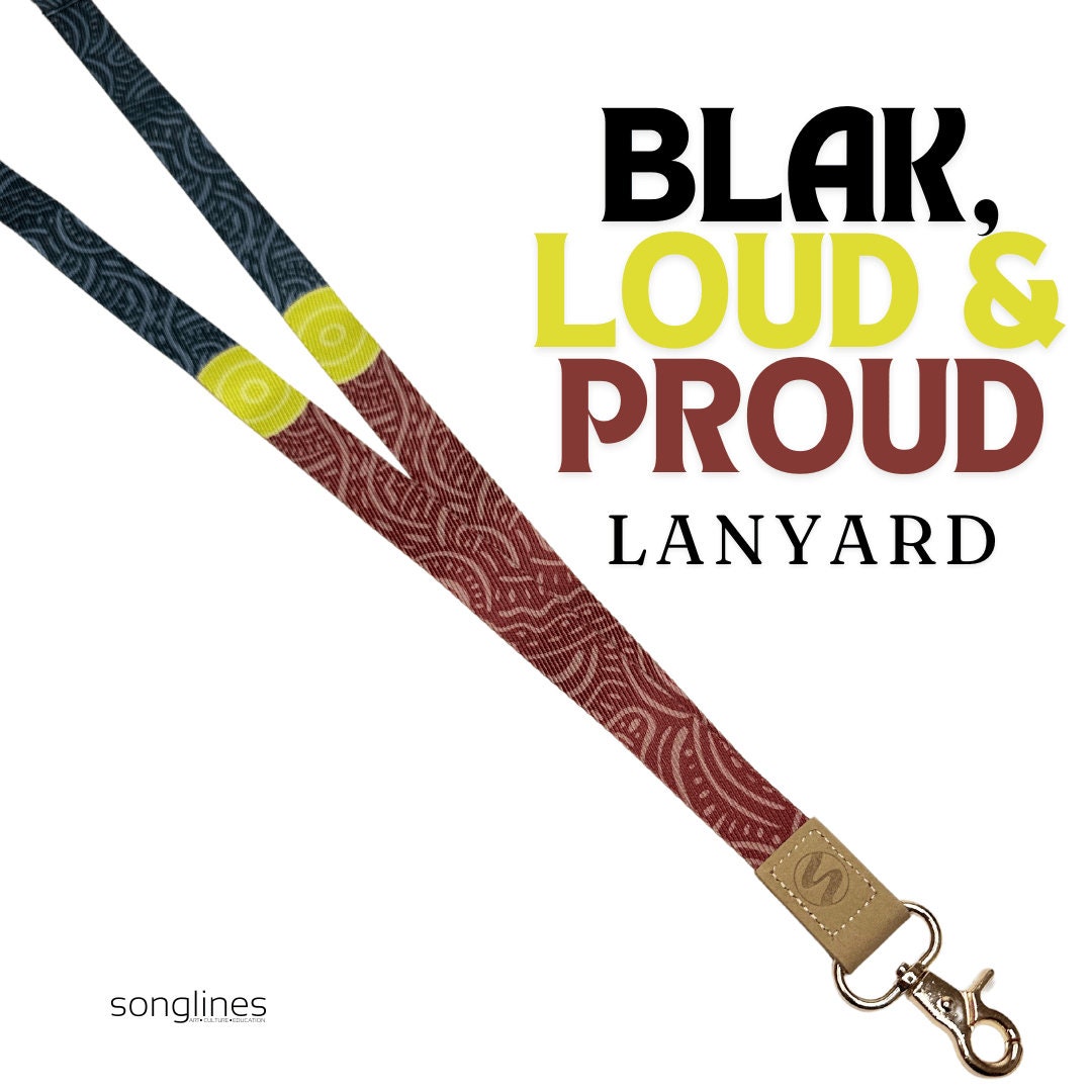 Aboriginal Flag Lanyard Indigenous Lanyard Aboriginal Art - Etsy
