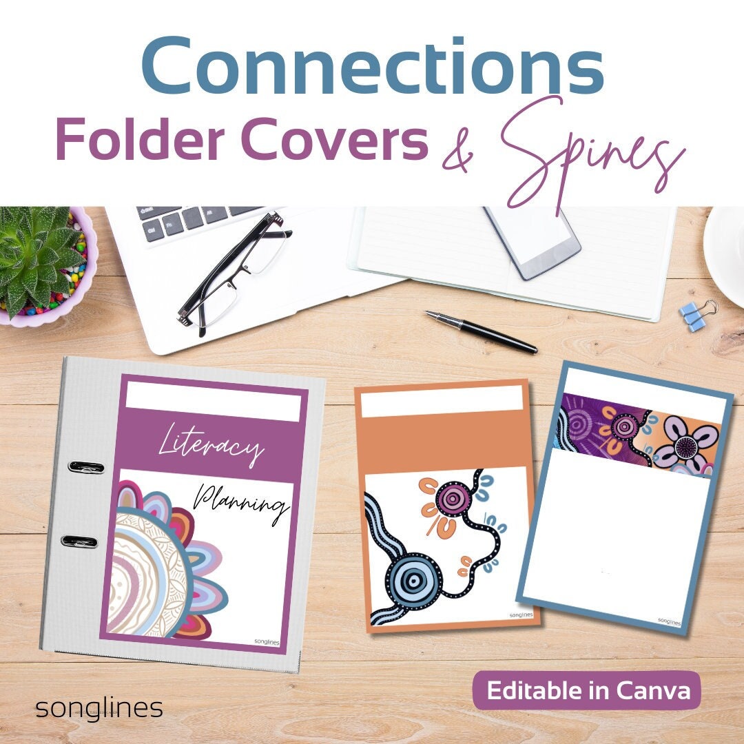 Aboriginal Folder Covers & Spines | Canva Template | Teacher Educator ...