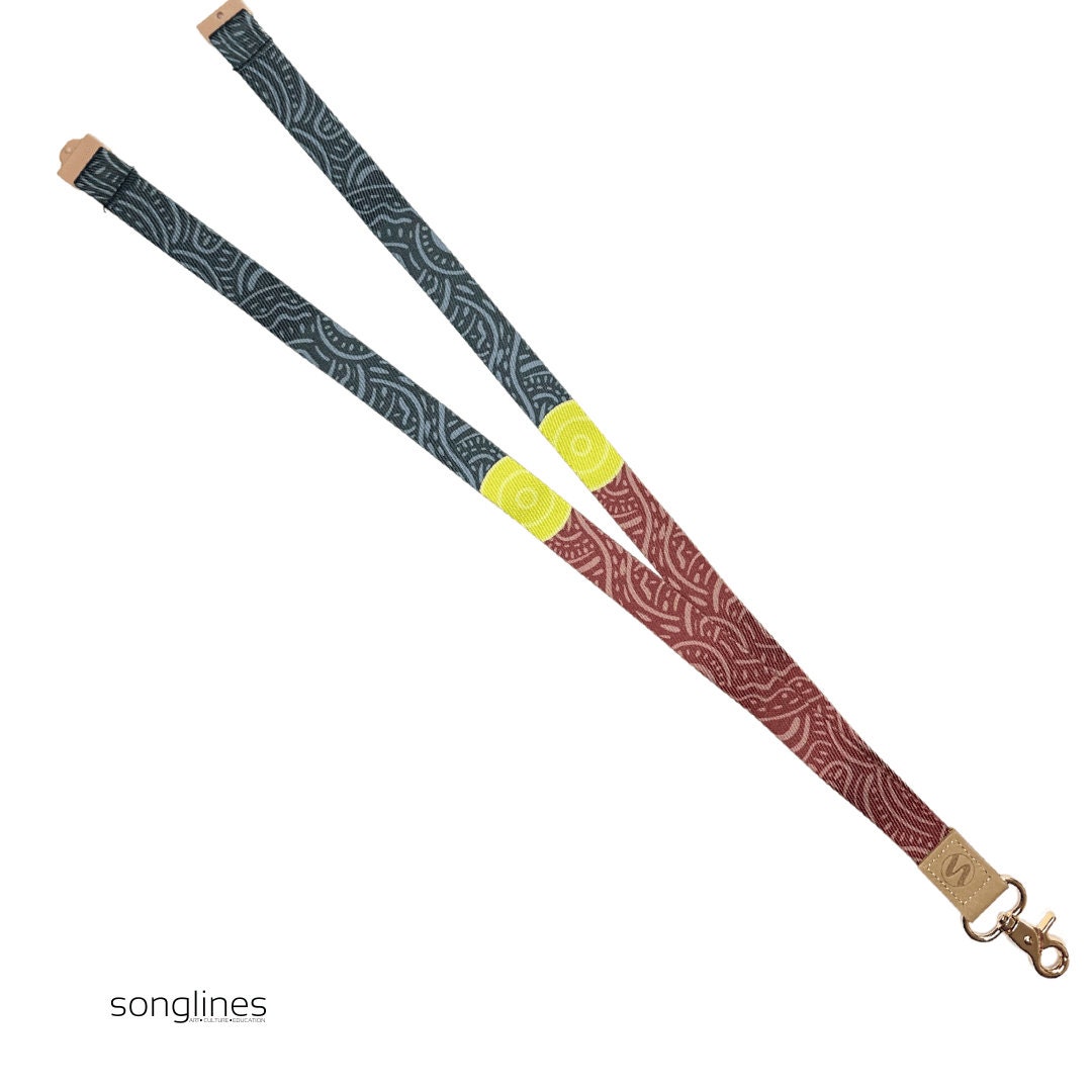Aboriginal Flag Lanyard Indigenous Lanyard Aboriginal Art - Etsy