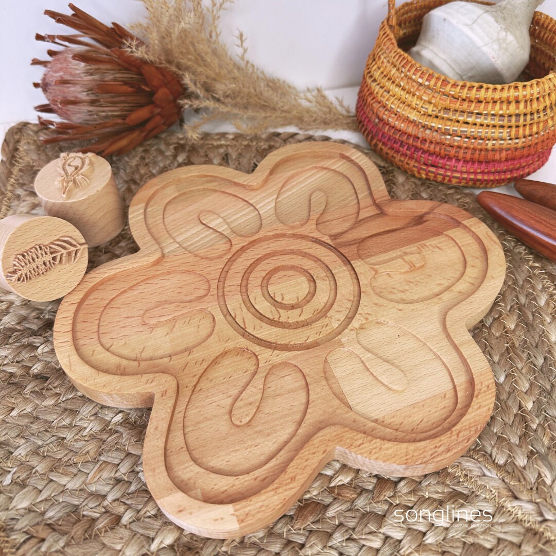 Indigenous Symbol Sensory Tray | Meeting Place | Authentic Aboriginal ...