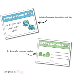 Printable Teacher Appreciation Mail Slips | 12 Aboriginal Artwork ...