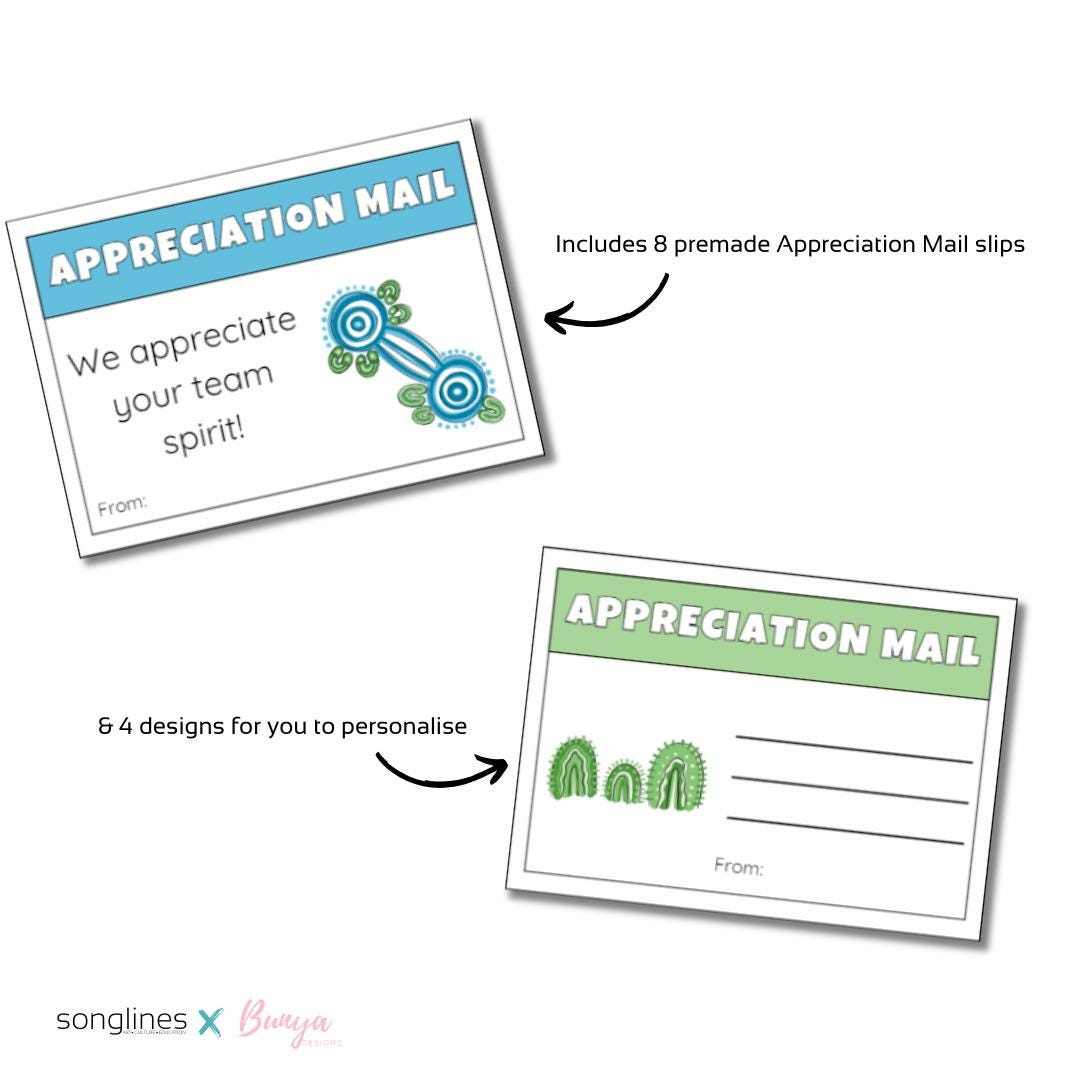 Aboriginal Art Teacher Appreciation Mail Slips (digital Download) - Etsy