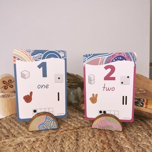 Indigenous Aboriginal Number Flash Cards | Aboriginal Preschool Early ...