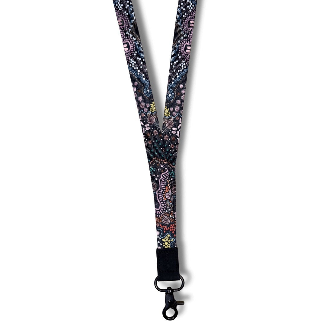 Aboriginal Art Lanyard Night Country Deluxe Teacher - Etsy Australia