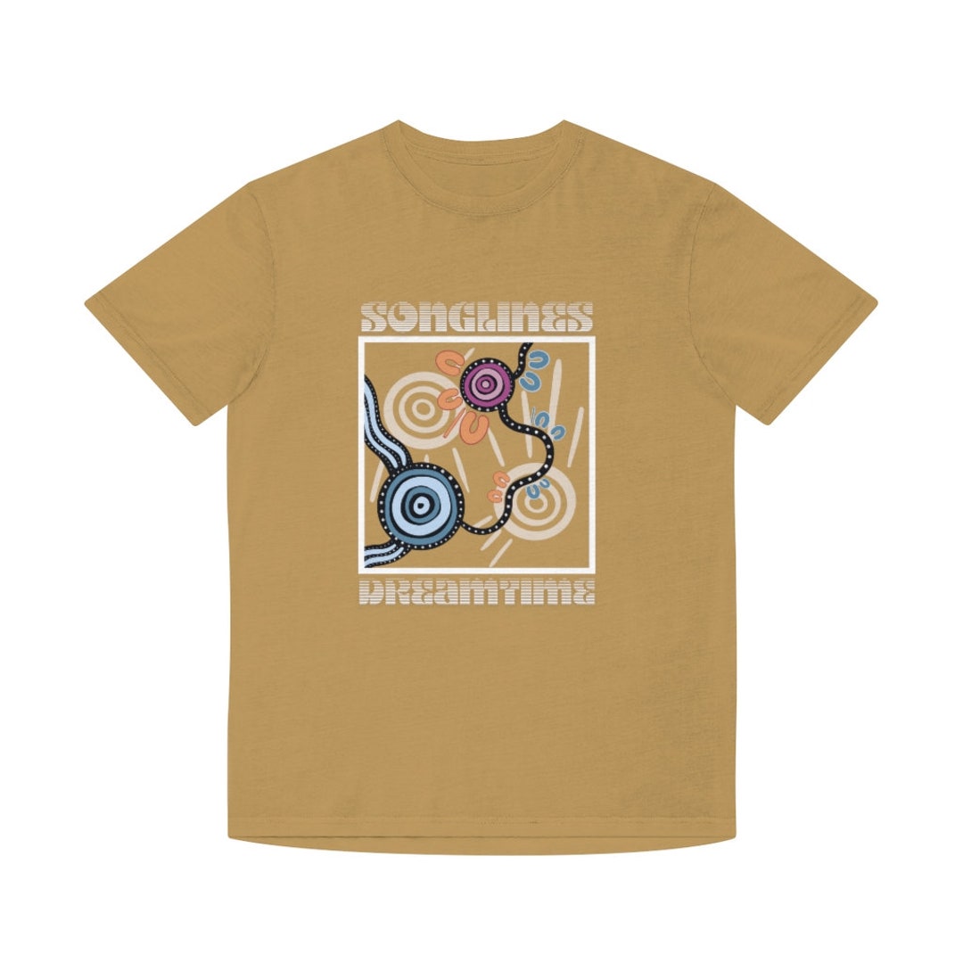 Vintage Dreamtime Tee | Aboriginal First Nations Art Songlines - Etsy ...