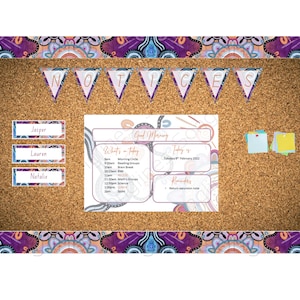 Aboriginal Art Bulletin Board Border Trim Noticeboard Classroom Decor ...