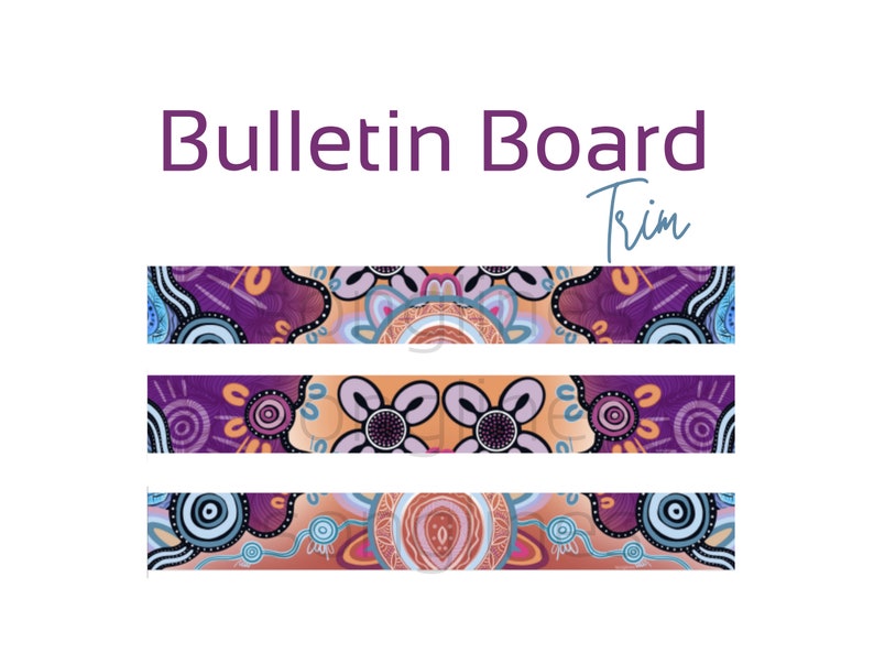 Aboriginal Indigenous Classroom Art Bulletin Board Border Trim ...