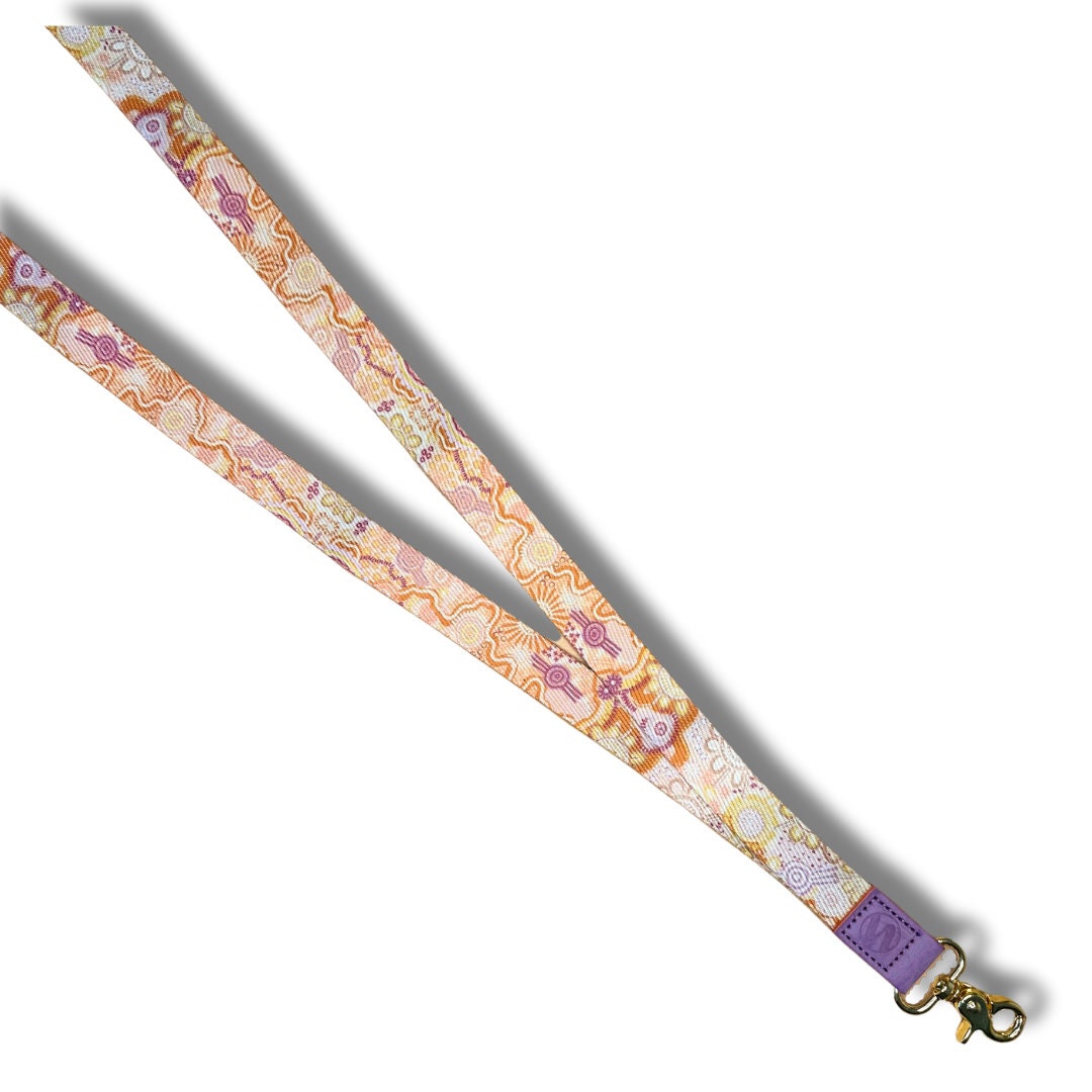 Aboriginal Art Lanyard | Sky Country in Colour | Deluxe Teacher Lanyard ...