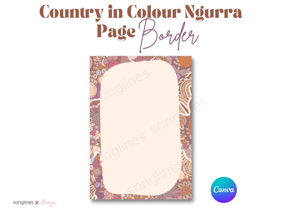 Page Border | Canva Template | Country in Colour | Aboriginal ...