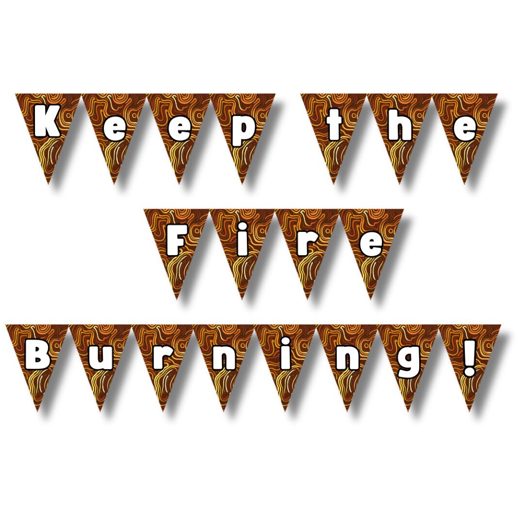 NAIDOC Week Bunting Blak Loud & Proud Keep the Fire Burning Indigenous ...