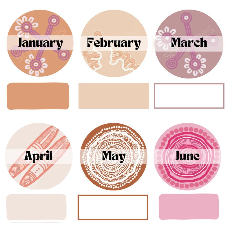 Indigenous Birthday Display Chart Canva | Classroom Aboriginal Decor ...