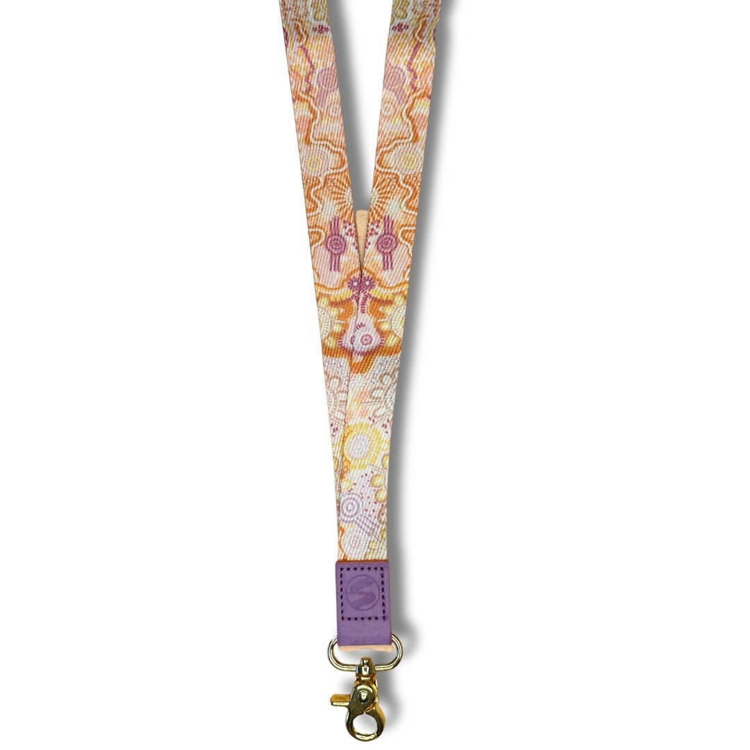Aboriginal Art Lanyard Sky Country in Colour Deluxe Teacher Lanyard ...