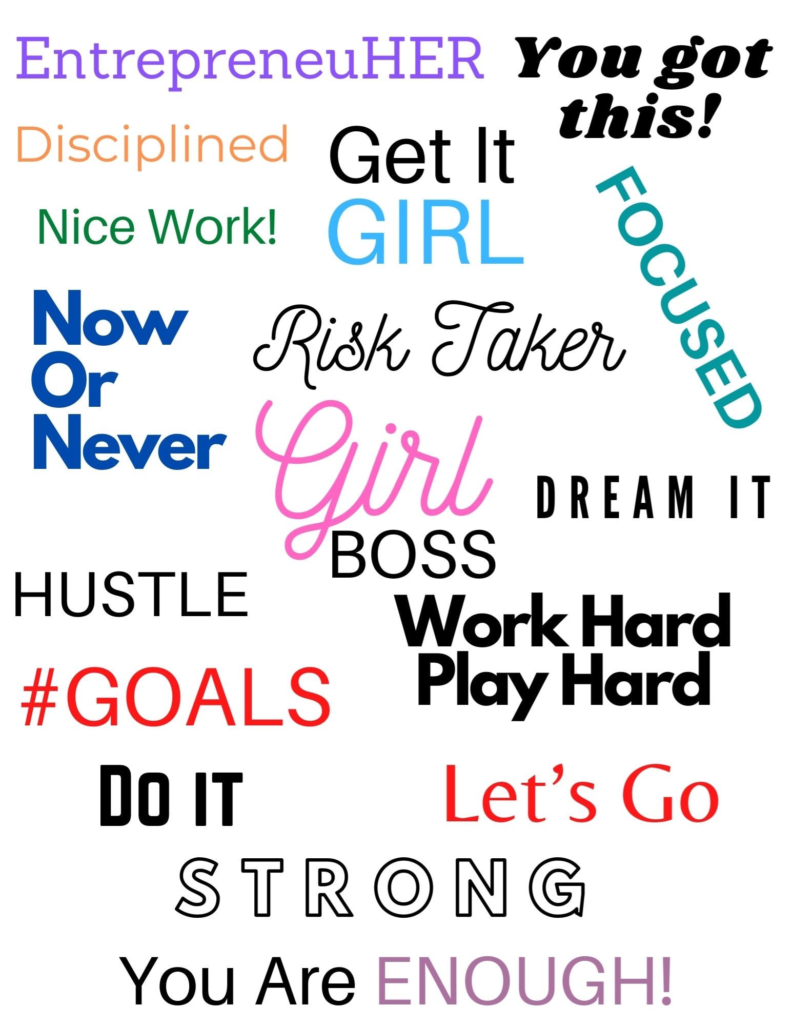 PRINTABLE Vision Board Kit for Women Vision Board Party New Year New ...