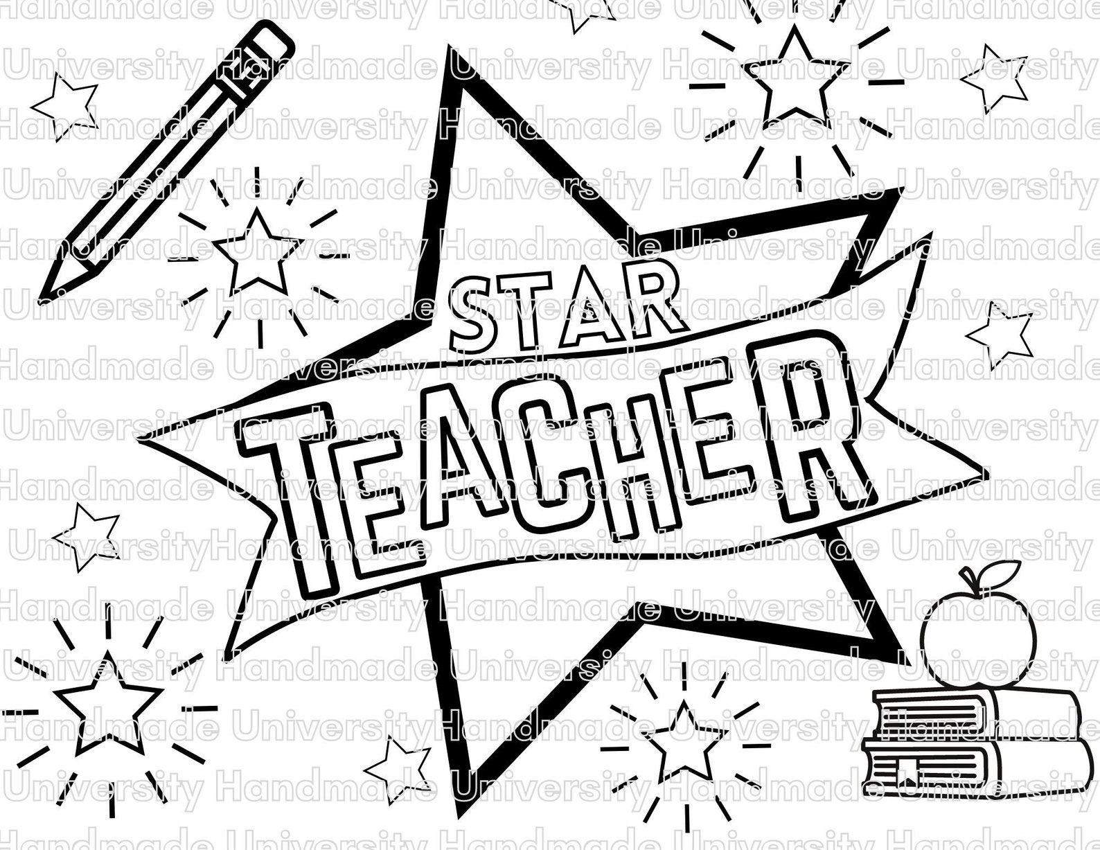 Teacher Appreciation Coloring Pages • Printable PDF • DIY Teacher Gift ...
