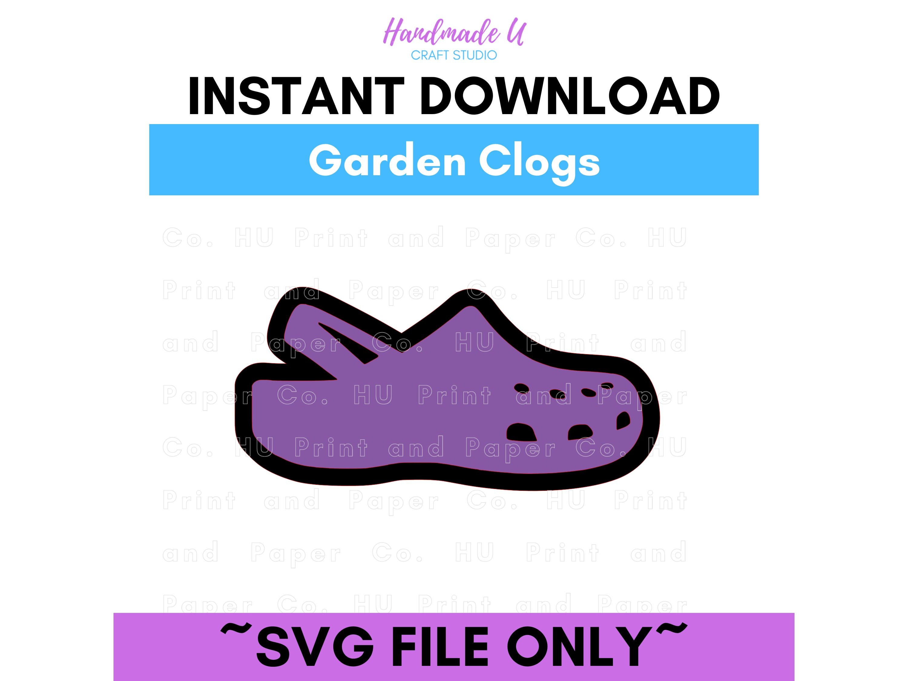 Garden Clogs SVG Only Cutting File for Resident Assistant Door Tags ...