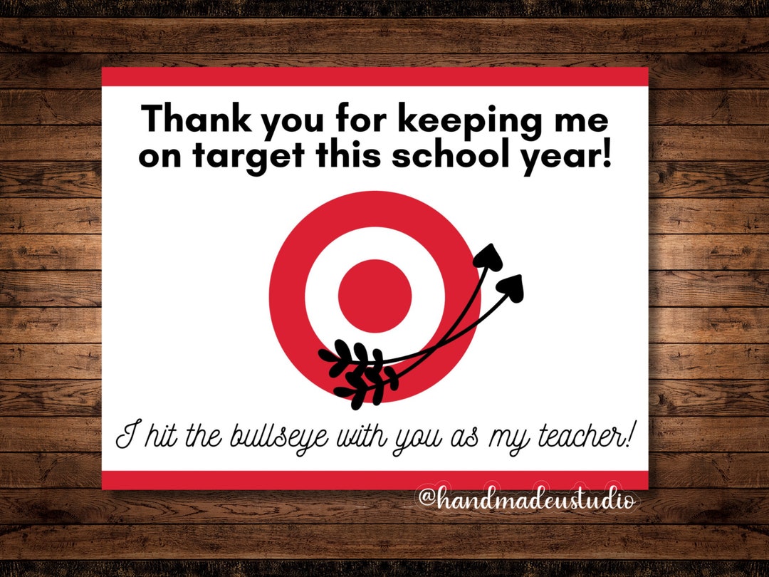 Target Appreciation Postcard | Canva Template | Printable - Etsy