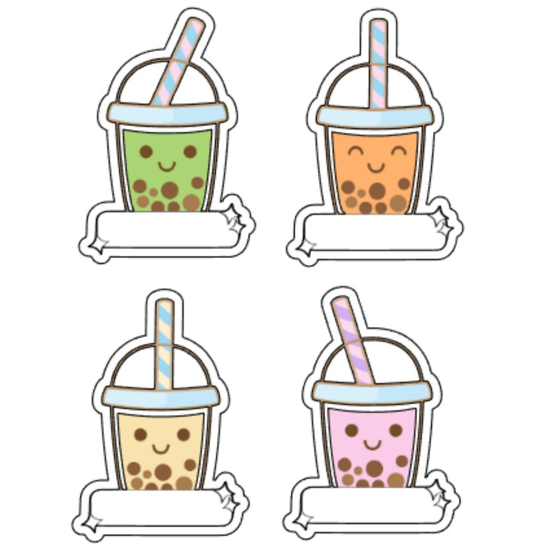 Cute Bubble Tea Name Tag | Instant Download | Great for RA Door Name ...