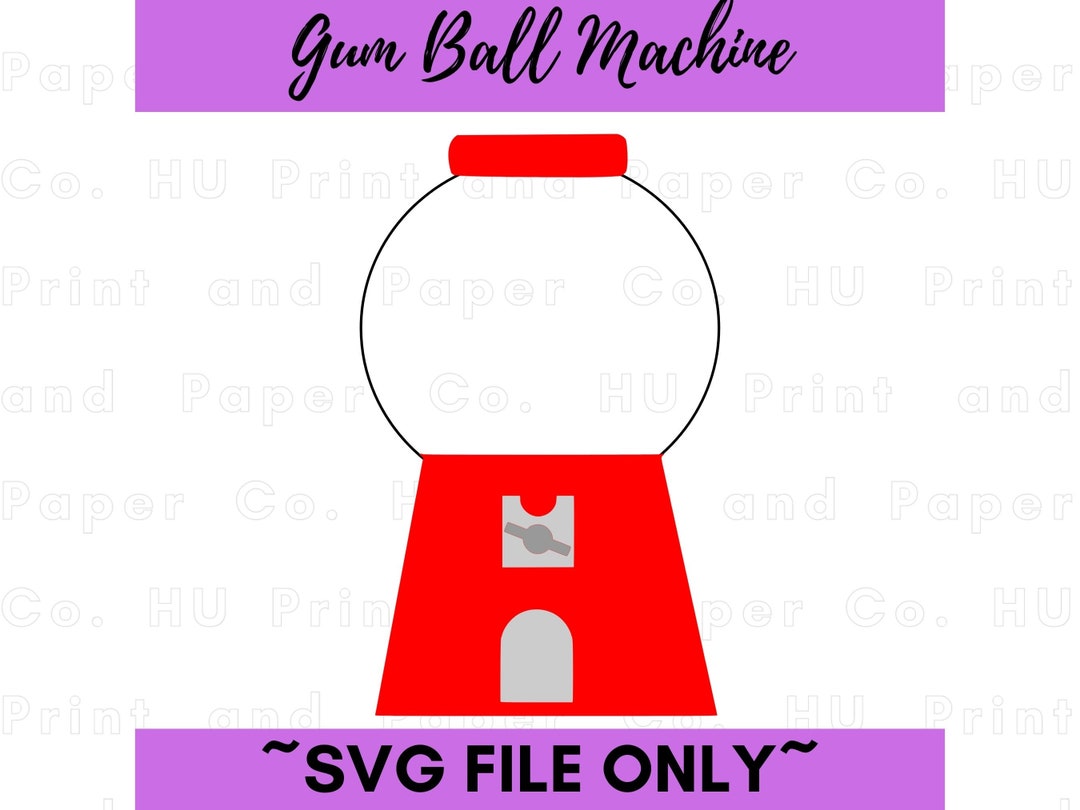 Gum Ball Machine SVG Only Cutting File for Resident Assistant - Etsy