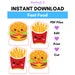 Fast Food Burger and Fries Name Tags | Instant Download | Great for RA ...