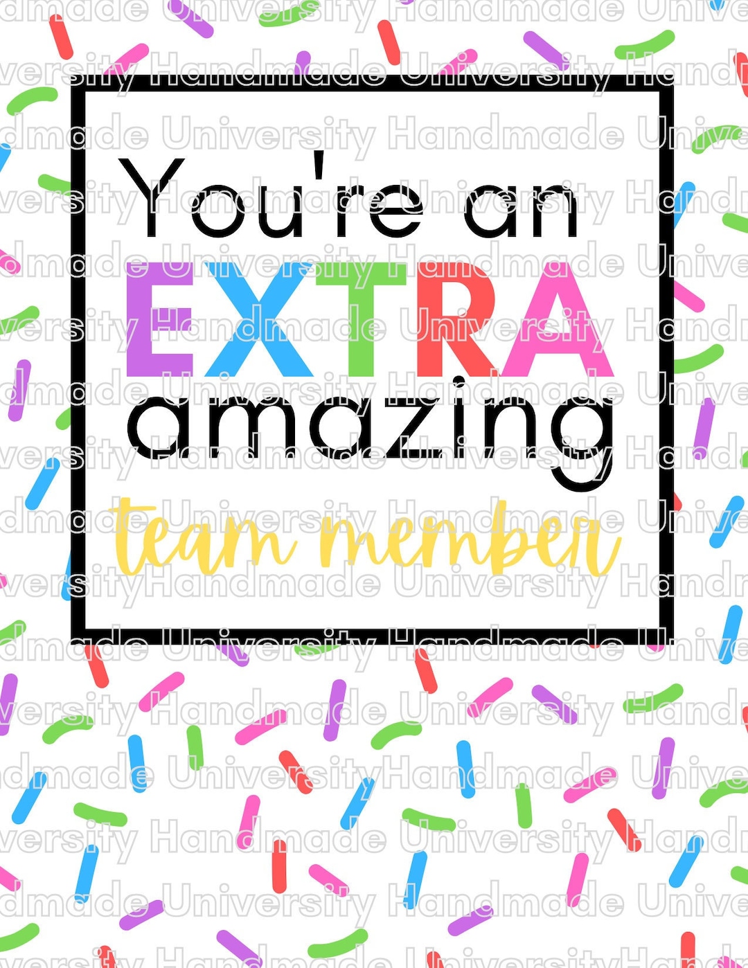 Extra Amazing Appreciation Postcard | Canva Template | Printable - Etsy