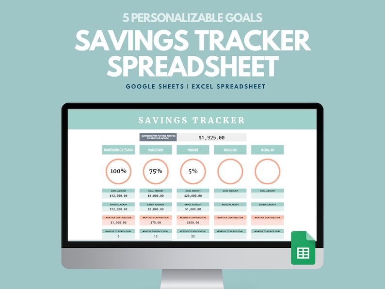 Savings Tracker Spreadsheet | Google Sheets Savings Tracker Spreadsheet ...