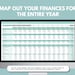 2023 Annual Budget Spreadsheet | Annual Finance Tracker | Monthly ...