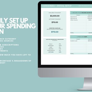 2023 Annual Budget Spreadsheet | Annual Finance Tracker | Monthly ...