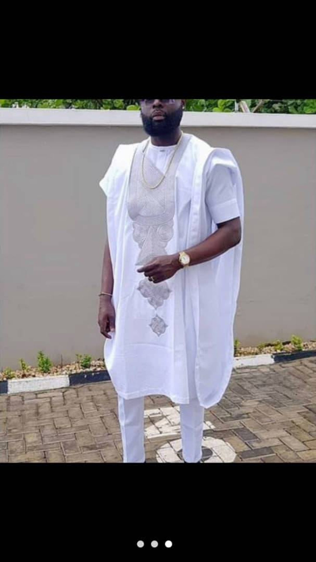 Agbada, African Wedding Suit, White Wedding Suit, White Agbada ...