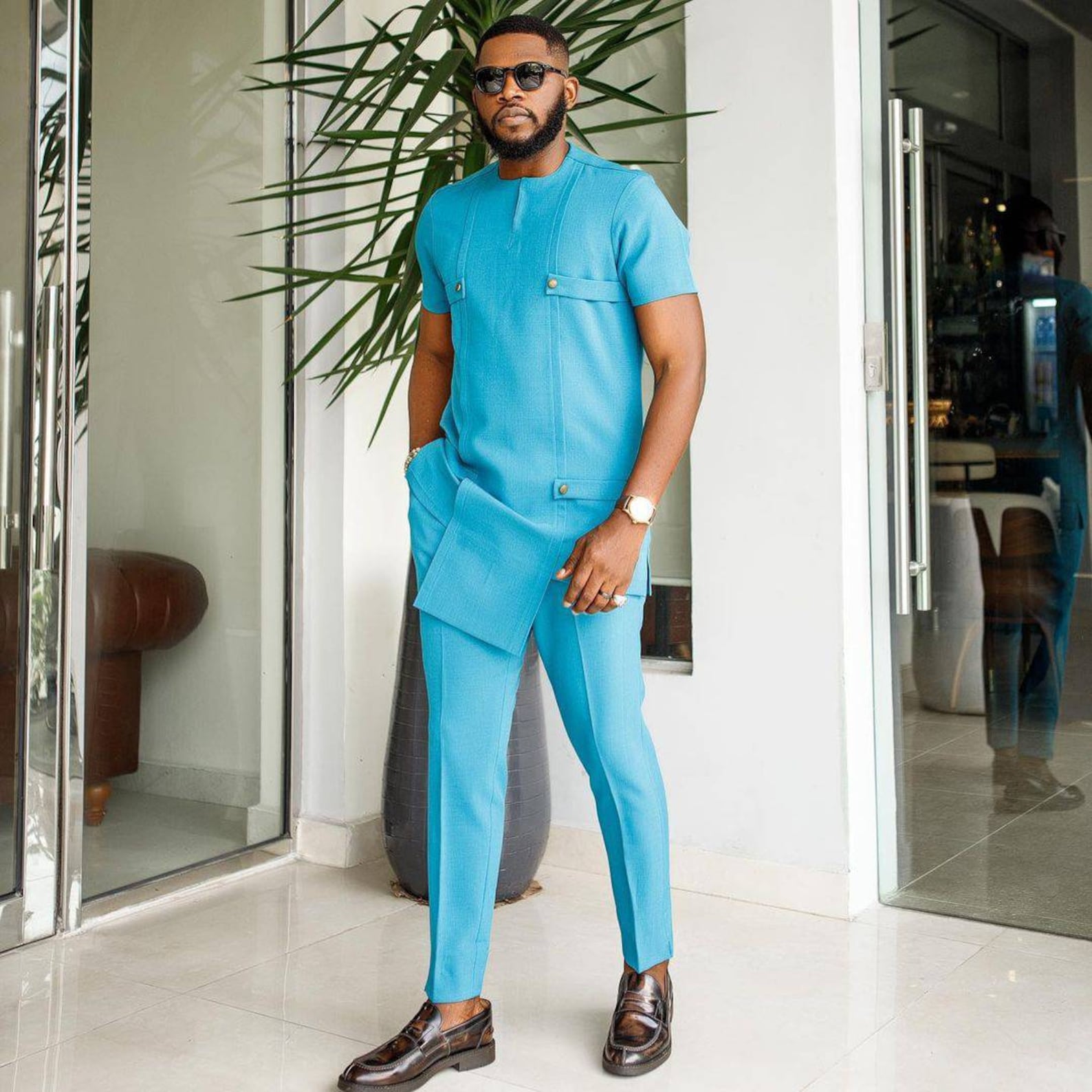 African Men's Suit, African Men's Clothing, Groom's Suit, Groom's ...