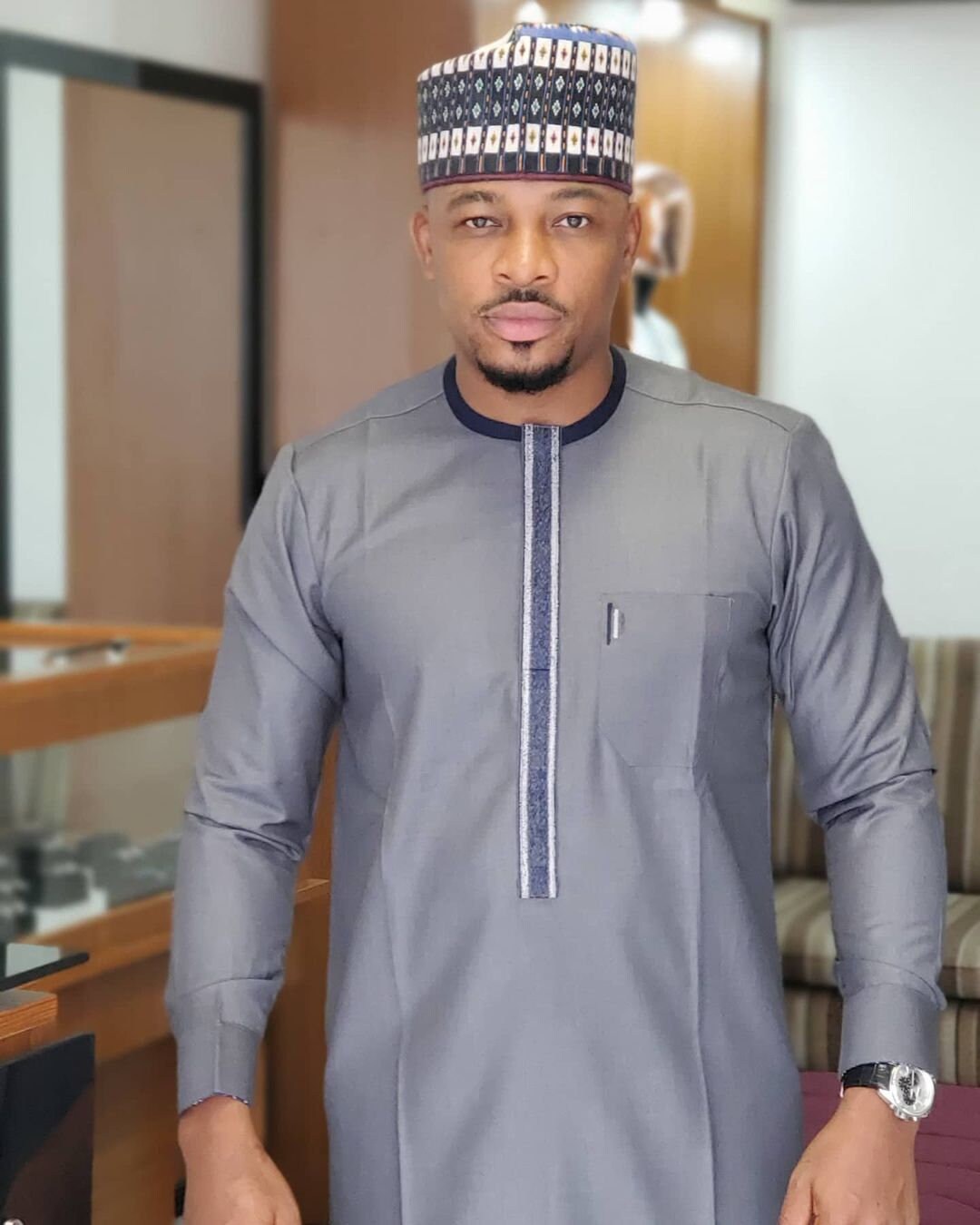 Light Grey Senator Suit, African Wedding Suit, Groomsmen Suit, Grooms ...