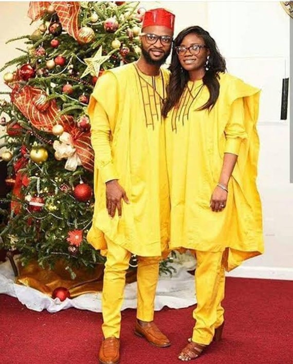 Gold Agbada for Couples African Wedding | Etsy