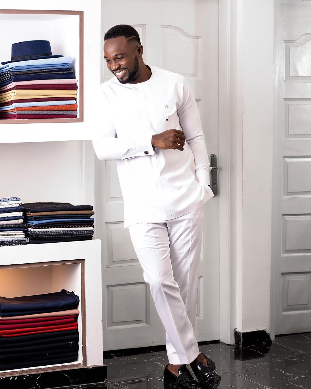 White Senator Suit, African Men's Wear, African Wedding Suit, Groomsmen ...