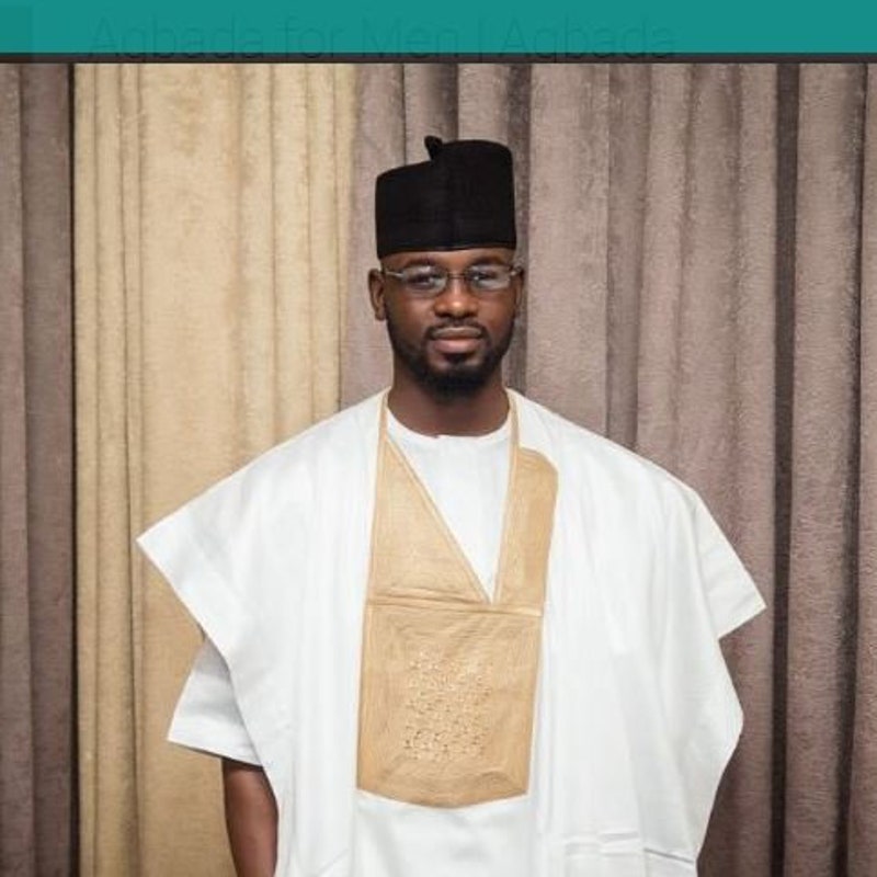 Short Sleeve Agbada - Etsy
