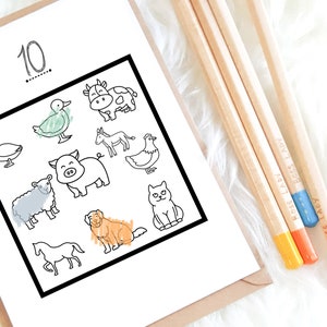 Printable Count and Color Numbers Sheet, Coloring Pages, Barn/farm ...