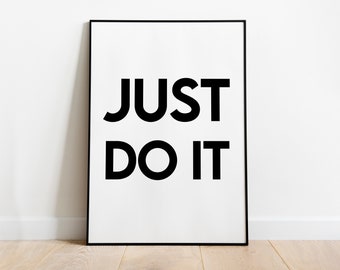 Just Do It Poster | Etsy