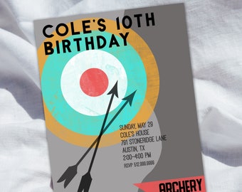 Archery Invitation - Etsy