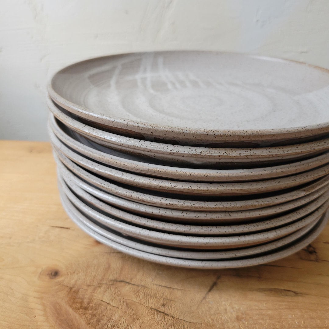 Made to Order: Speckled Stoneware Handthrown Place Setting - Etsy
