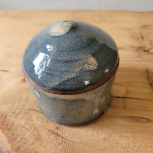 Handmade Pottery Salt Cellar, Stoneware/surf Blue Glaze - Etsy