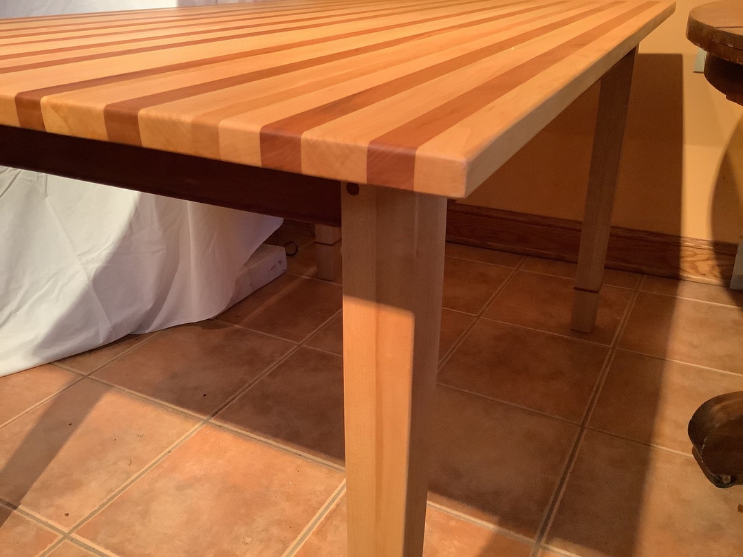 Butcher Block Table - Etsy