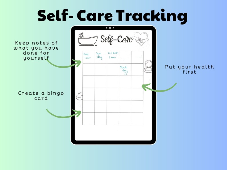 Habit Tracker, Book Tracker, Self Care Tracker, Movie Tracker, Song ...