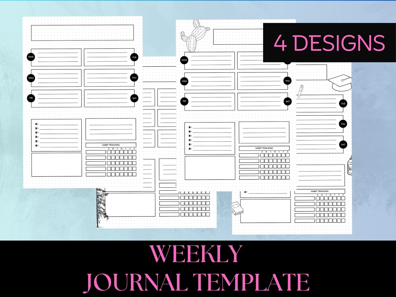 Printable Journal Template, Weekly Planner, Life Organization - Etsy