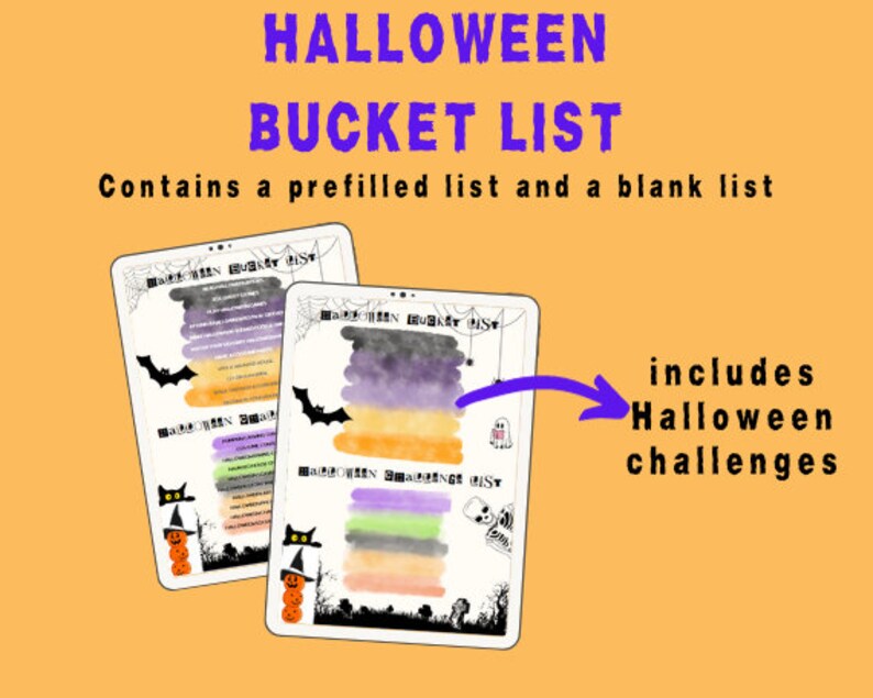 Halloween Planning Guide, Fun Bucket List, To-do List, Spooky Halloween ...