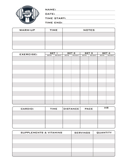 Fitness Goal Workbook, Fitness Motivation Book, Fitness Planner - Etsy