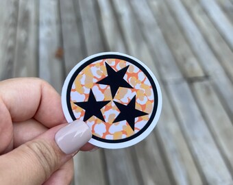 Tri Star Sticker - Etsy