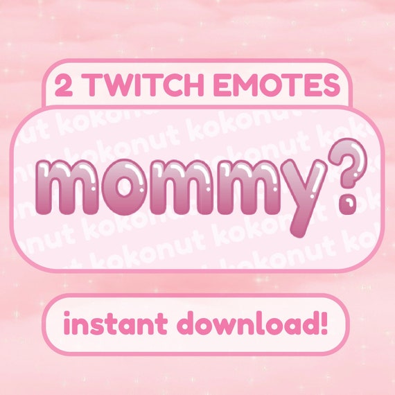 Twitch Emotes / Mommy Twitch Emote / Cute Emotes / Chibi / | Etsy