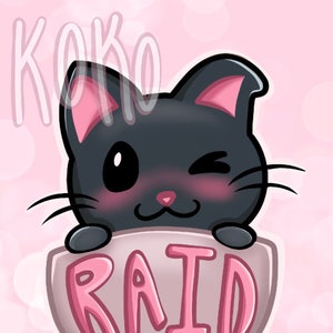 Twitch Emotes / Cat Raid Emotes / Raid Emotes / Chibi / Youtube ...