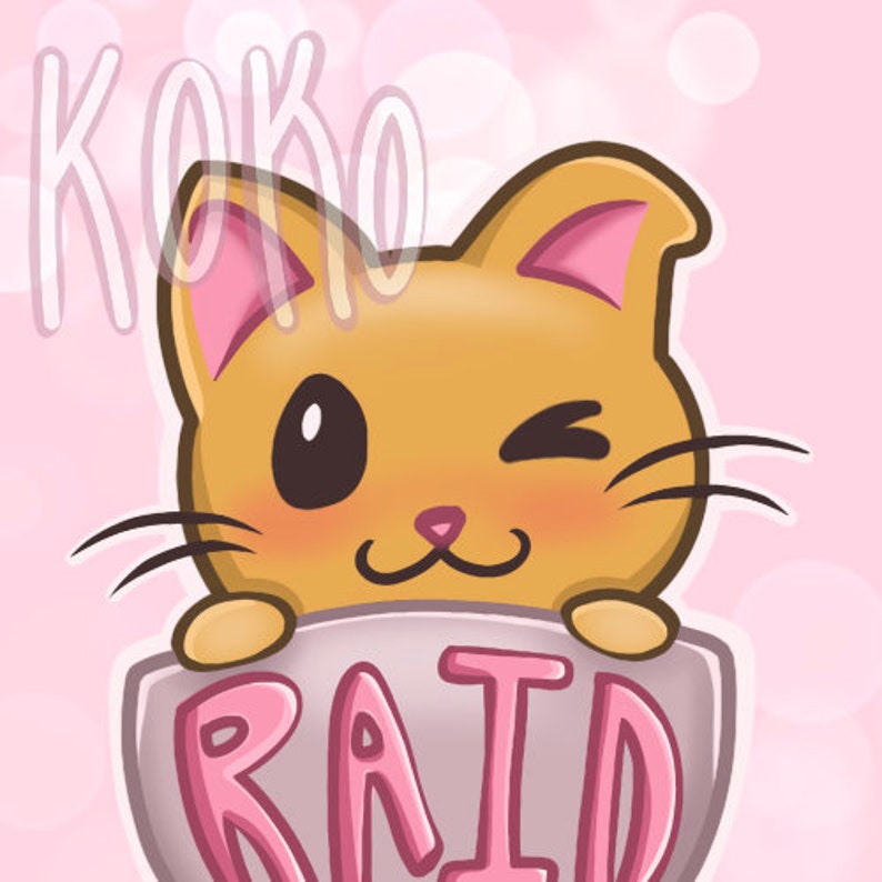 Twitch Emotes / Cat Raid Emotes / Raid Emotes / Chibi / Youtube ...
