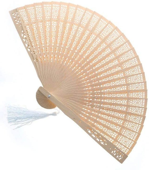 Sandelwood Fan for Wedding Ceremony Hand Fan Ivory Tan - Etsy